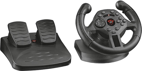 Trust GXT 570 Compact Vibration Racing Wheel + Pedals (PC/PS3), A - CeX ...