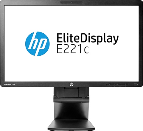 HP EliteDisplay E221C 21.5" FHD LED Monitor With Integrated Webcam, B ...