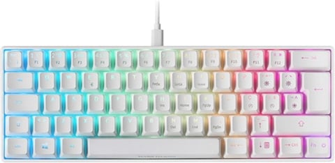 Mars Gaming MKMINI Wired Mech. Gaming Keyboard(Blue Switch) - Branco, B ...