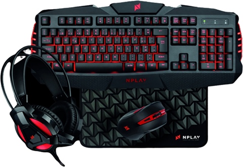 Nplay Dominate 4.0 Gaming Kit (Keyboard + Mouse + Headset + Mousepad ...